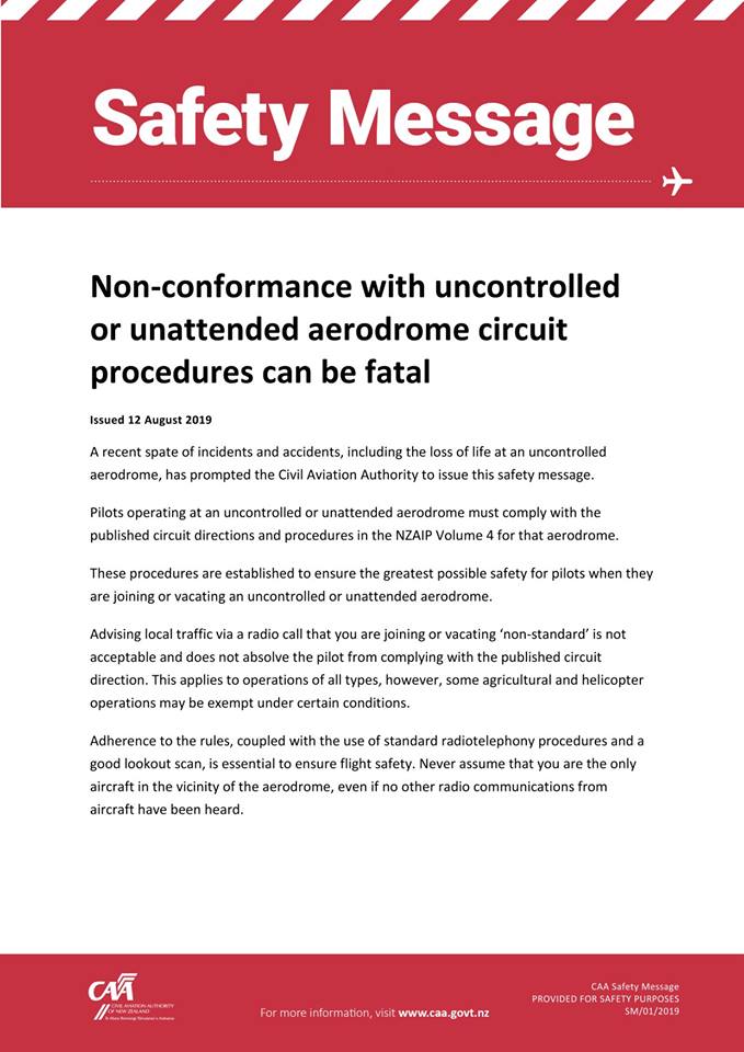 Operations and Safety Guide | Microlights in Hawke's Bay NZ